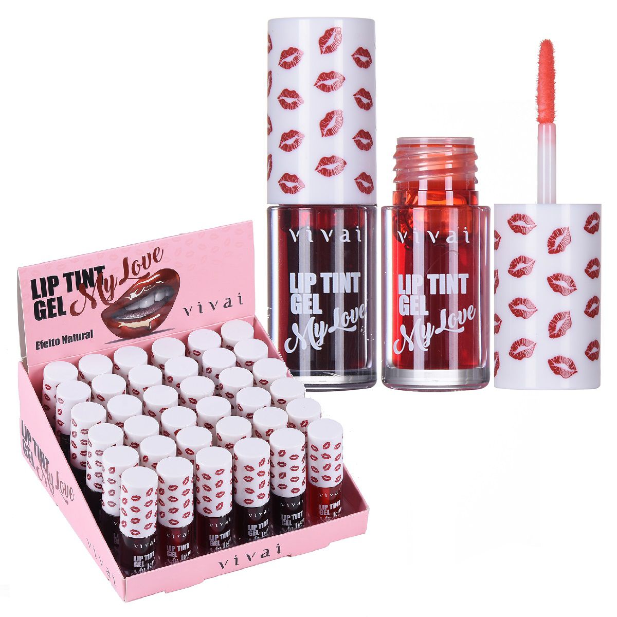 Lip Tint Gel em Atacado Vivai - Box C/36 - R$269,90 Distribuidora JCF ...