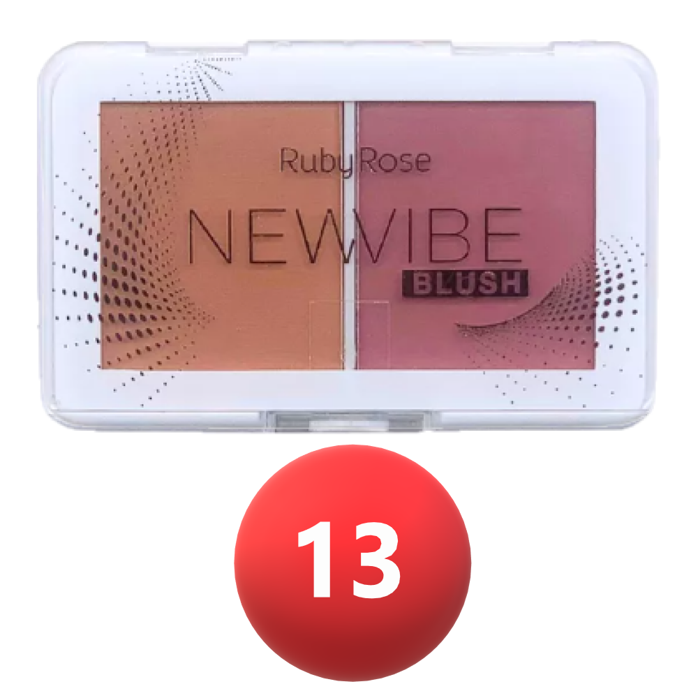 Ruby Rose - New Vibe Blush HB6114 - Unitário - Distribuidora JCF: Maquiagem e Cosméticos no Atacado