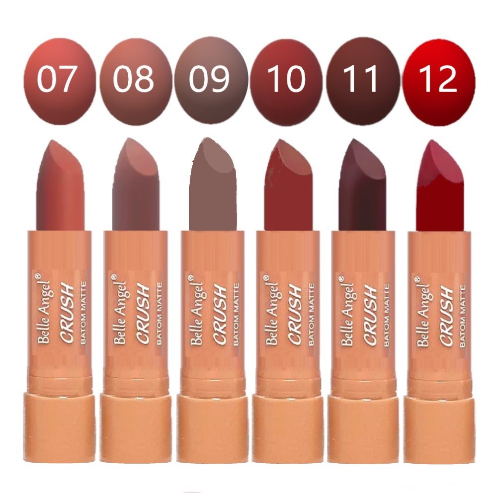 Batom Matte Crush Belle Angel em Atacado - Box C/24 Unid ...