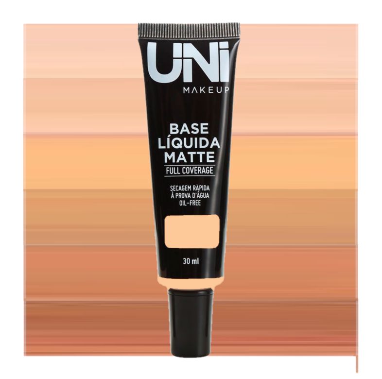 Uni Makeup - Base Matte Prova Dagua Full Coverage - 6 Und ...