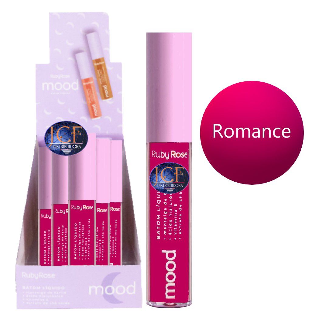 Ruby Rose - Batom Liquido Mood Cor 03 - Romance - Distribuidora JCF ...