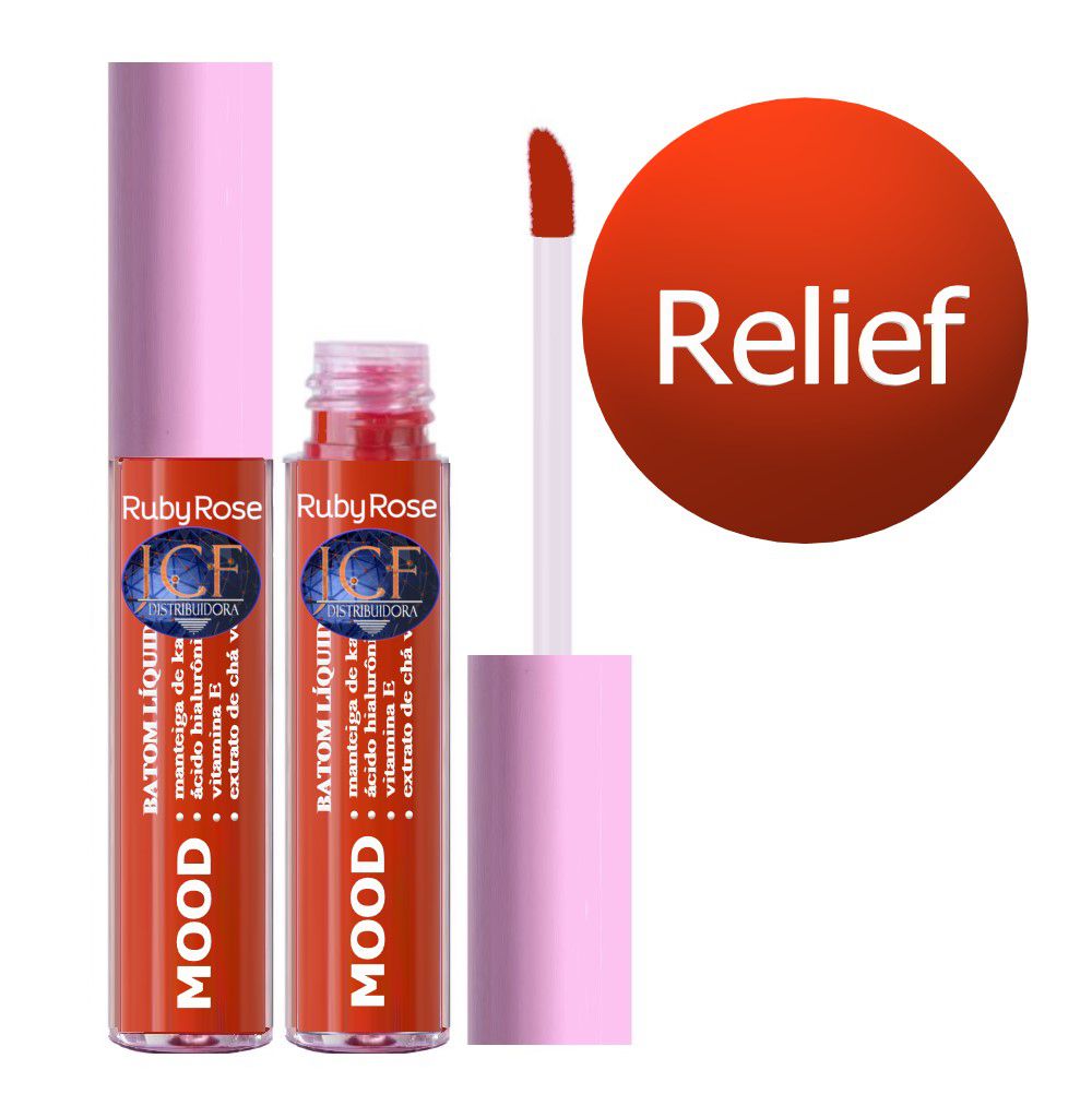 Ruby Rose - Batom Liquido Matte Mood HB566C Cores 13 a 18 - 06 Unid - Distribuidora JCF ...