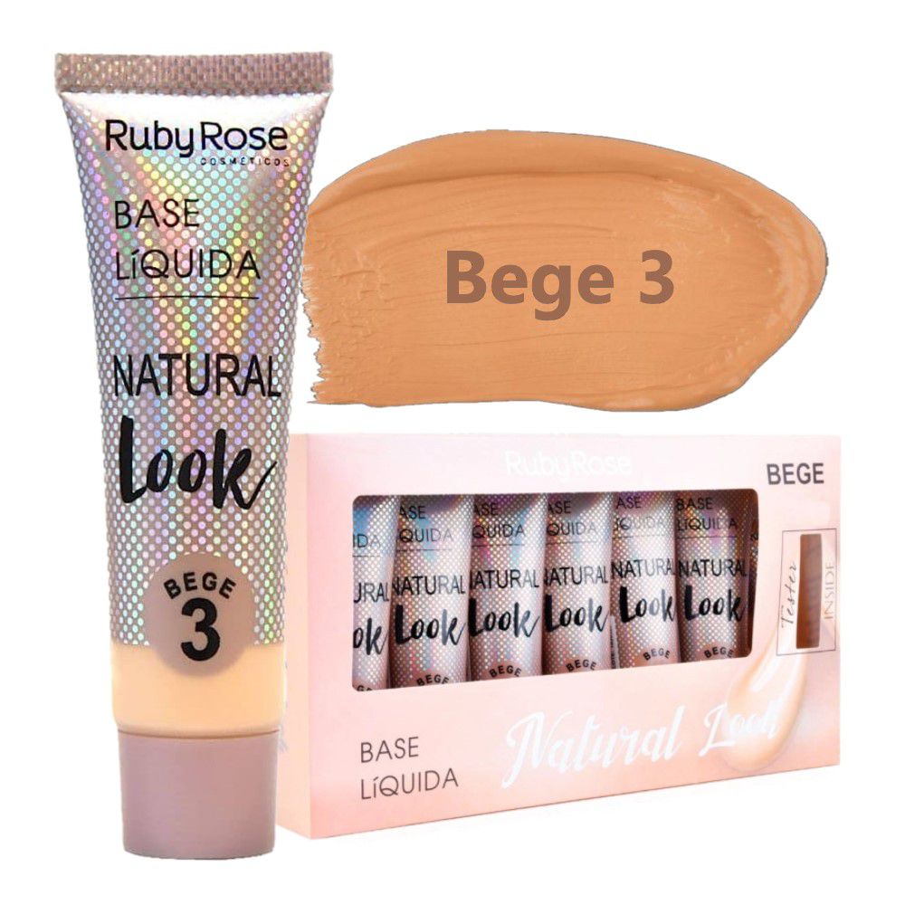 Ruby Rose - Base Natural Look Bege 3 ( VAl 05/25 ) - Distribuidora JCF ...