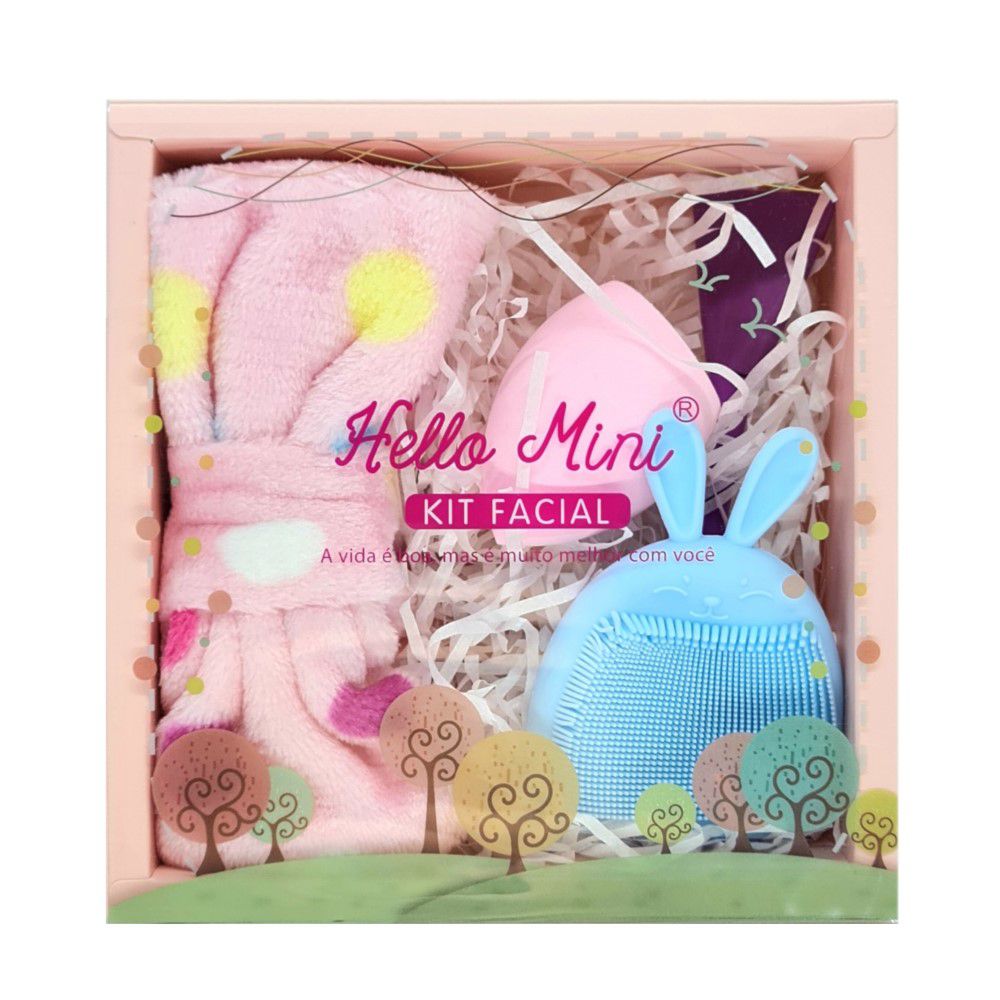 Hello Mini - Kit Esponjas, Pincel e Faixa KIT476 - 6 Kits - Distribuidora JCF: Maquiagem e ...