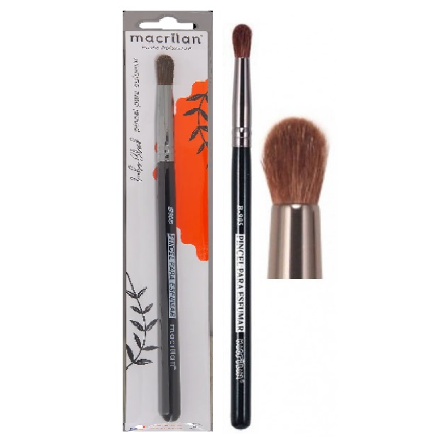 Macrilan - Pincel Profissional para esfumar Sombra e Côncavo B905 ...