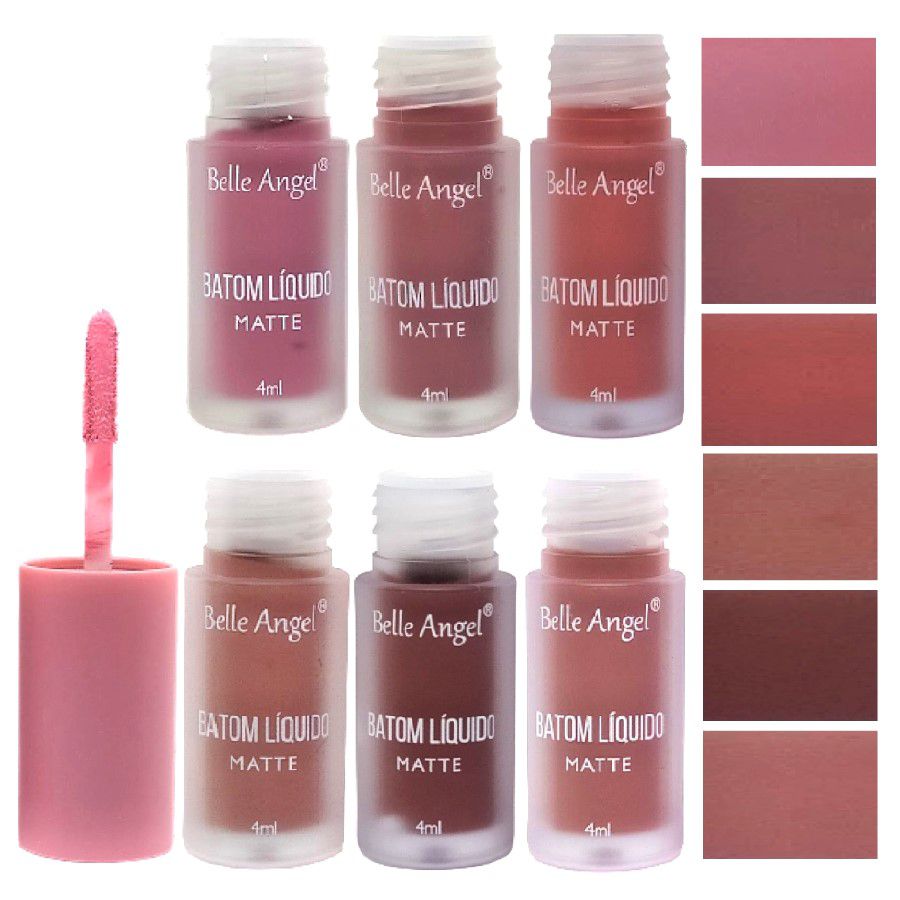 Batom Liquido Matte Belle Angel Atacado B079 A - Box C/24 Unid ...