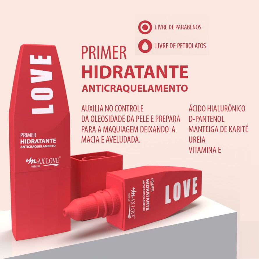 Max Love - Novo Primer Hidratante Anticraquelamento - 12 und ...