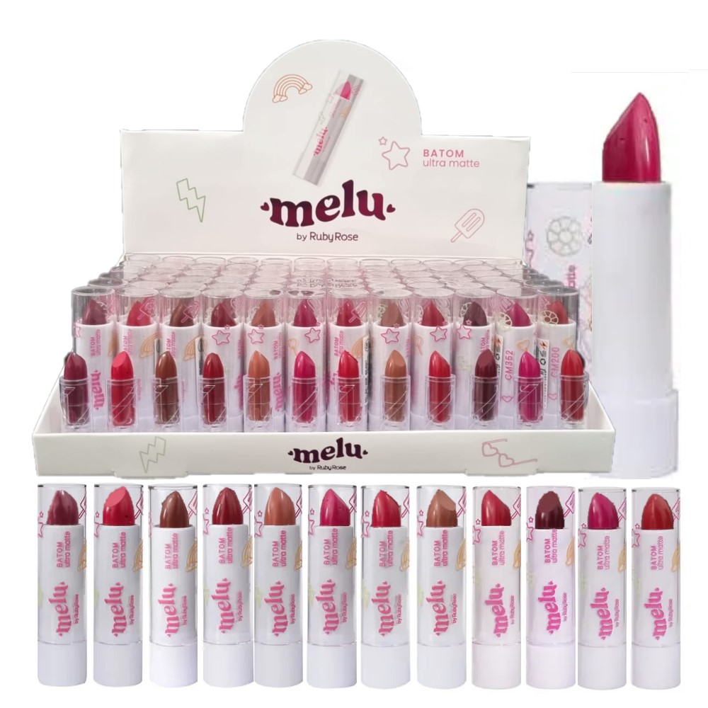 Ruby Rose - Batom Ultra Matte Melu RR8521 G3 - 12 Unid - Distribuidora ...