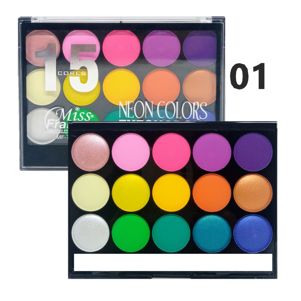 Miss France Paleta De Sombra Neon Colors MF7564 - Kit C/24 und ...