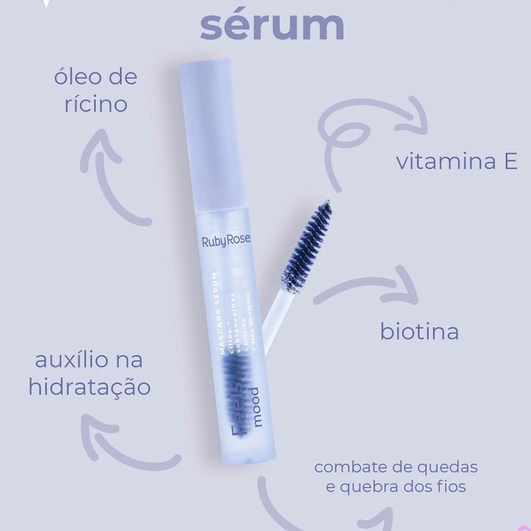 Ruby Rose - Mascara Serum Cílios e Sobrancelhas HB512 - 12 Und ...