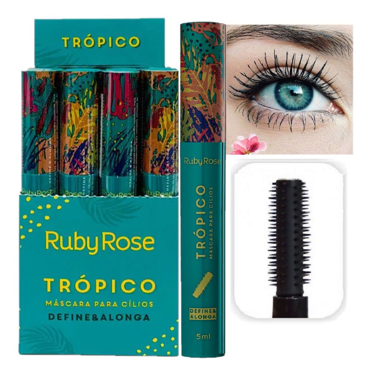 Mascara de Cilios Tropico Ruby Rose em Atacado para Revender - 12 Unid ...