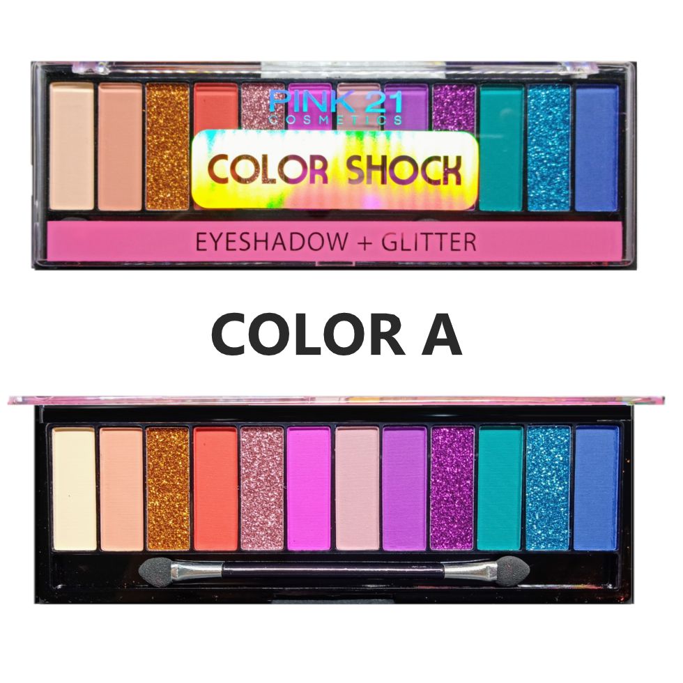 Pink21 - Paleta de Sombra Color Shock CS3486 - Kit C/24 und - Distribuidora JCF: Maquiagem e ...
