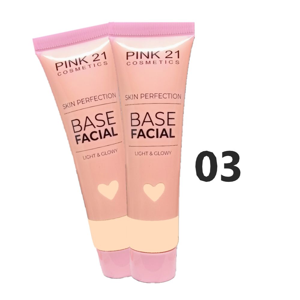 Pink21 - Base Facial Light e Glowy CS3687 - Kit C/24 Und - Distribuidora JCF - Fornecedor de ...