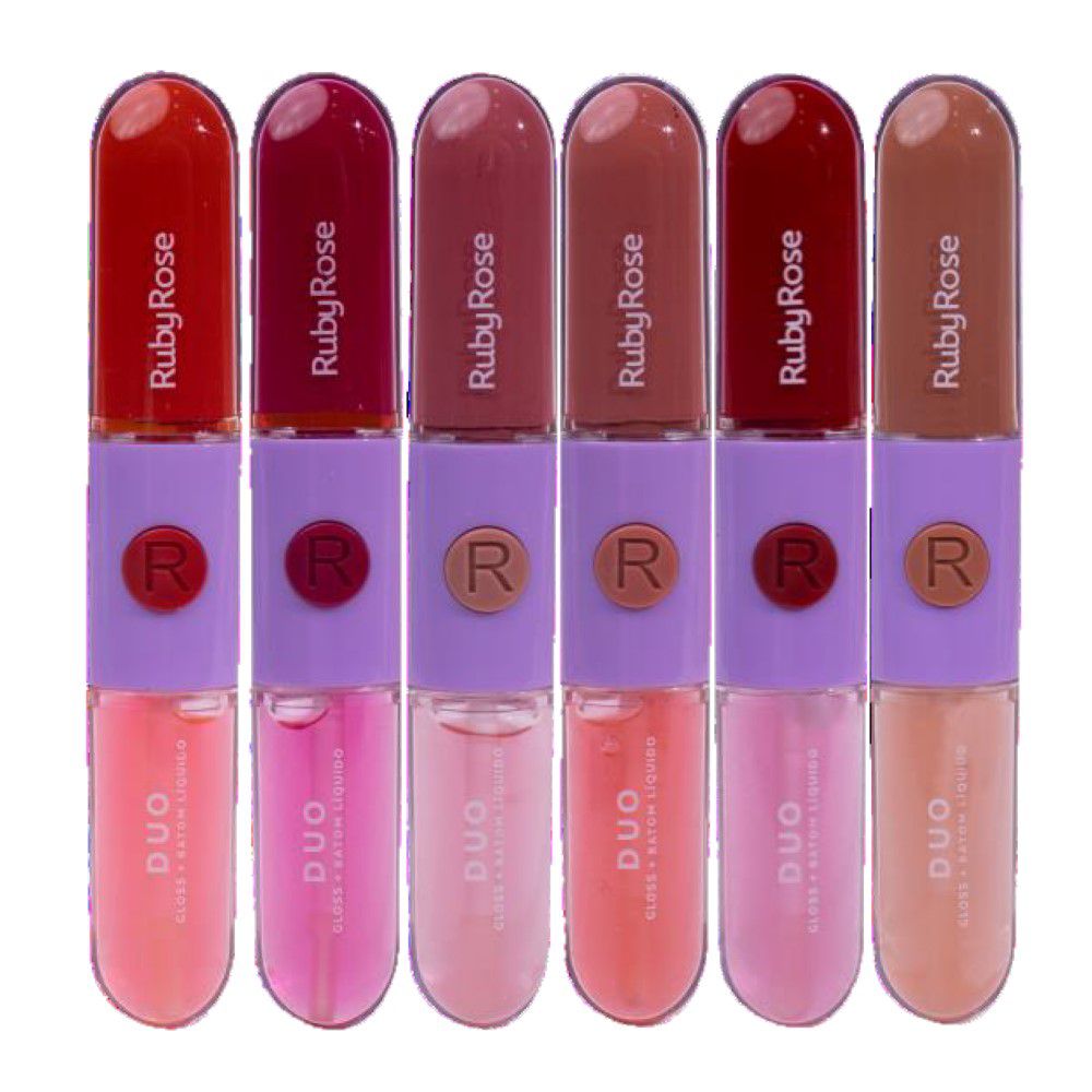Ruby Rose - Batom e Gloss Liquido Duo Mood F569 G1 - 36 UN ...
