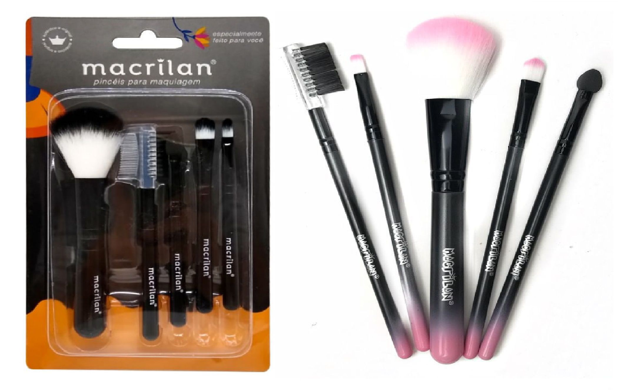MACRILAN Kit C/5 Pincel KP5-18 ROXO - Distribuidora JCF: Maquiagem e ...