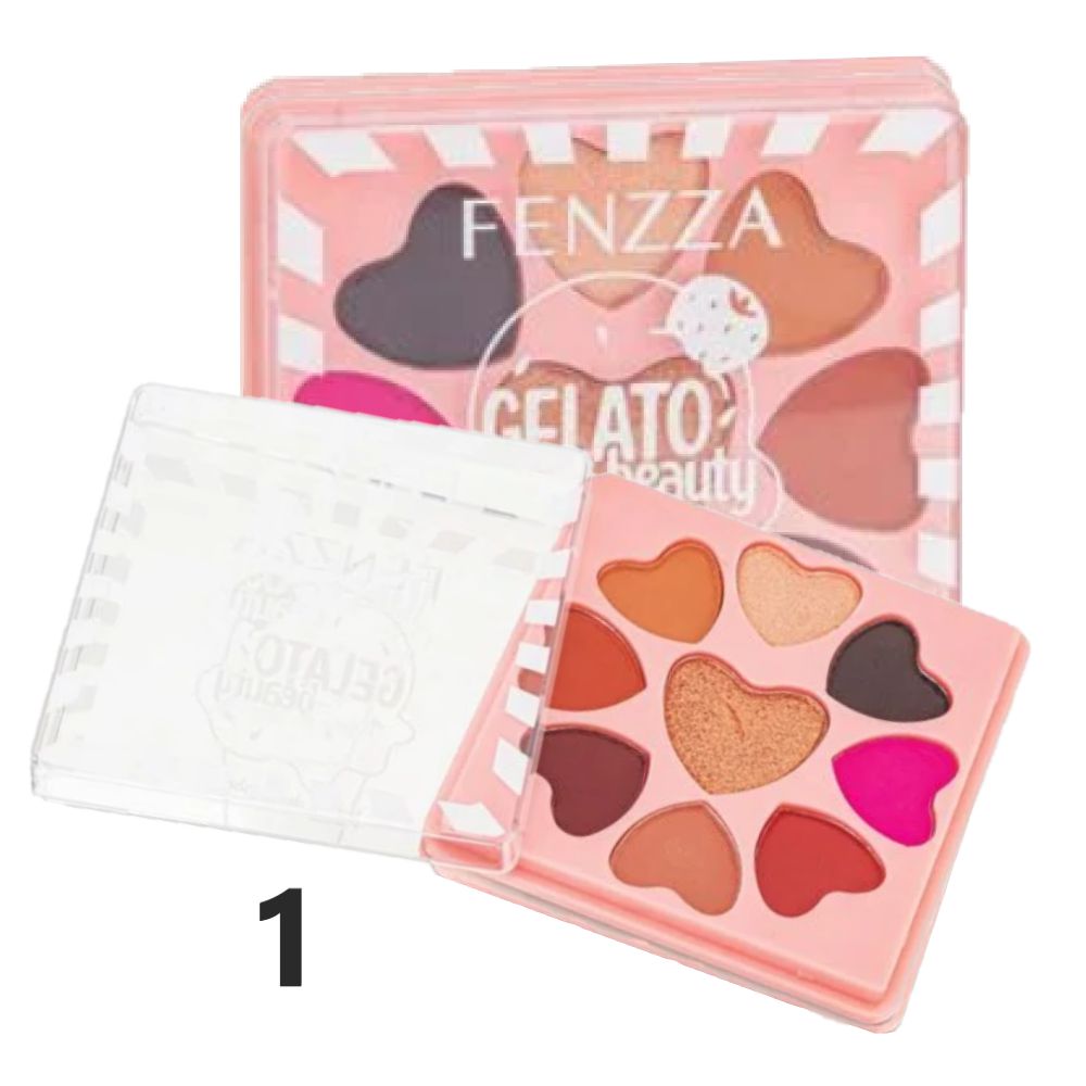 Fenzza - Paleta de Sombra GelatoBeauty FZMD1043 - Kit C/6un ...