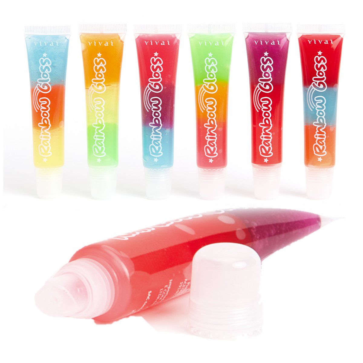 Vivai - Lip Gloss Rainbow Multicolorido 3130 - 06 UND - Distribuidora ...