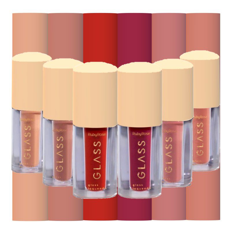 Ruby Rose - Lip Gloss Laqueado Glass HB577 - Kit C/24 UND + 2 Provador ...