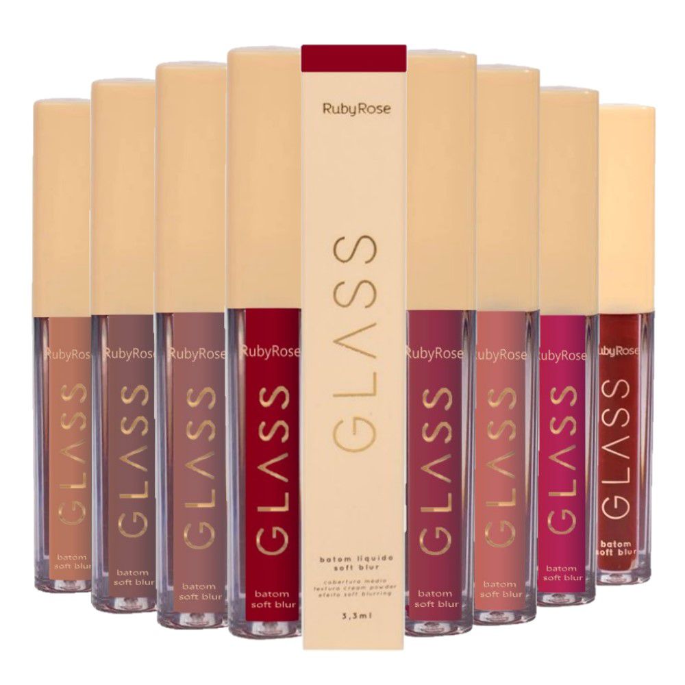 Ruby Rose - Batom Liquido Glass Soft Blur HB579 - 48 UND ...