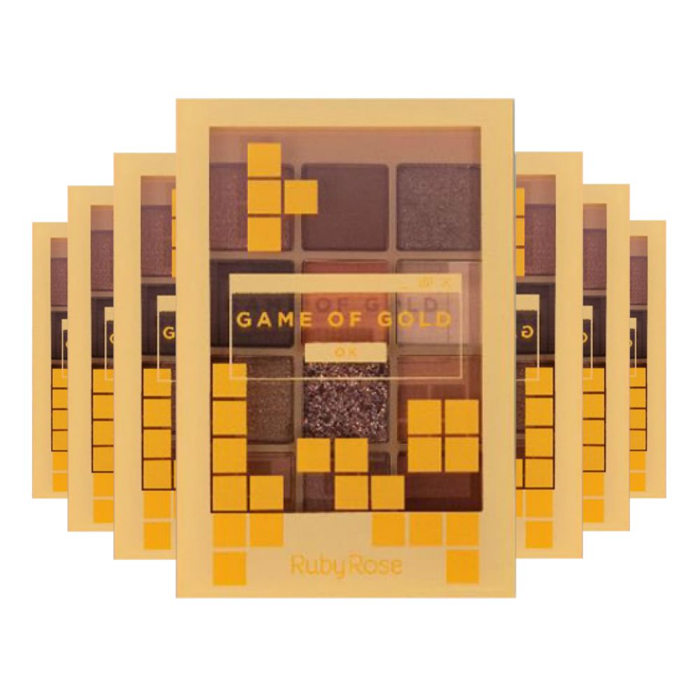 Ruby Rose - Paleta de Sombras Game Of Gold HB1090 - 6 Und ...