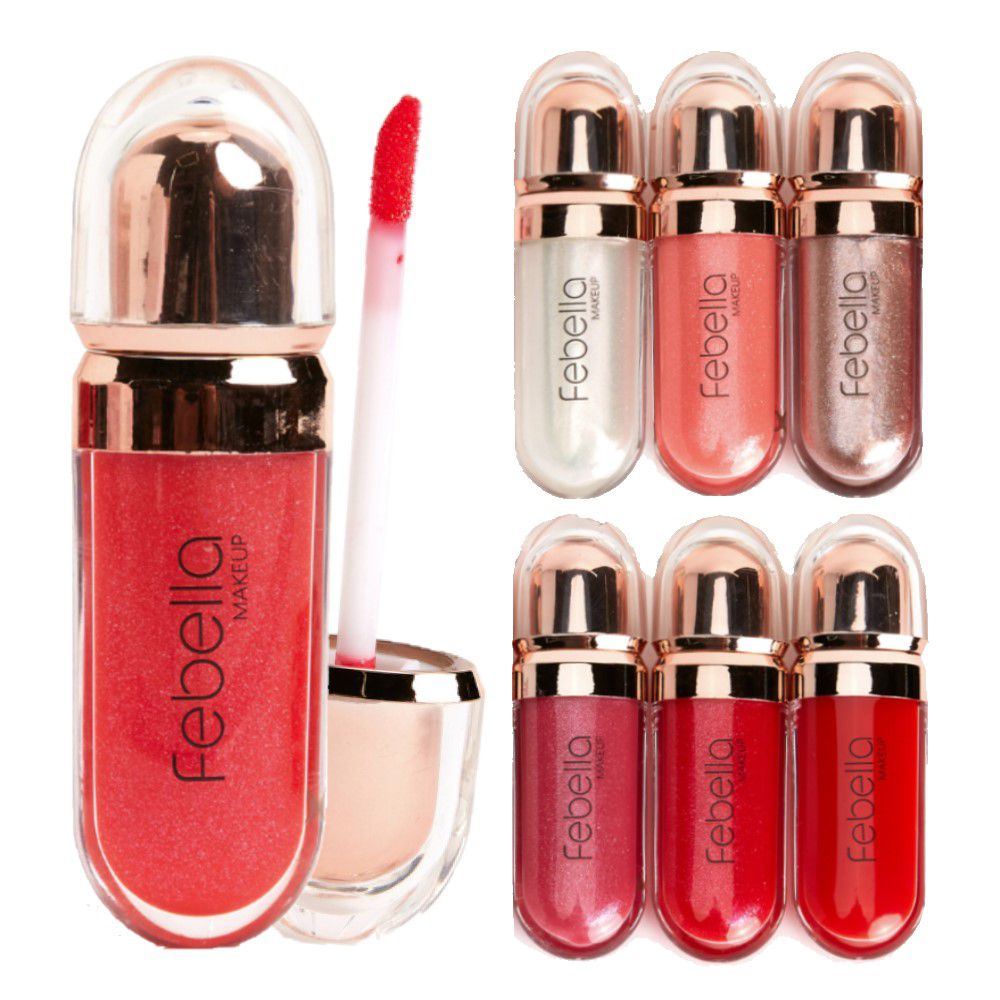 Febella - Lip Gloss 3D Super Brilhante LG40514 (A) - 36 UND - Distribuidora JCF: Maquiagem e ...