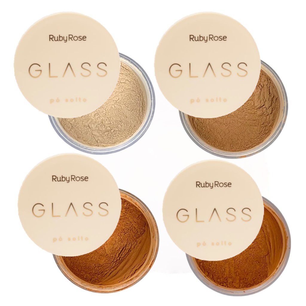 Ruby Rose - Po Solto Glass HB862 (04 Cores) - Kit C/12 UND ...