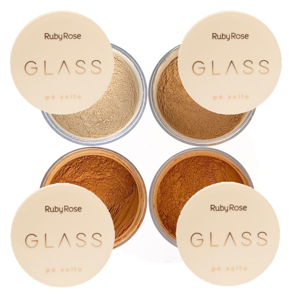 Ruby Rose - Po Solto Glass HB862 (04 Cores) - Kit C/04 UND ...