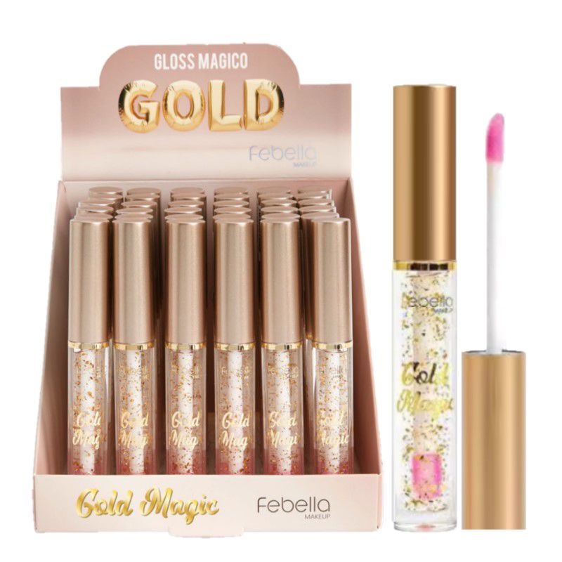 Febella - Lip Gloss Magico Gold BM40117 - Box C/36 UND - Distribuidora ...