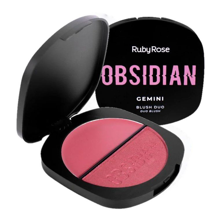 Ruby Rose - Blush Duo Gemini OBSIDIAN HB1000G2 - 06 Unid - Distribuidora JCF: Maquiagem e ...