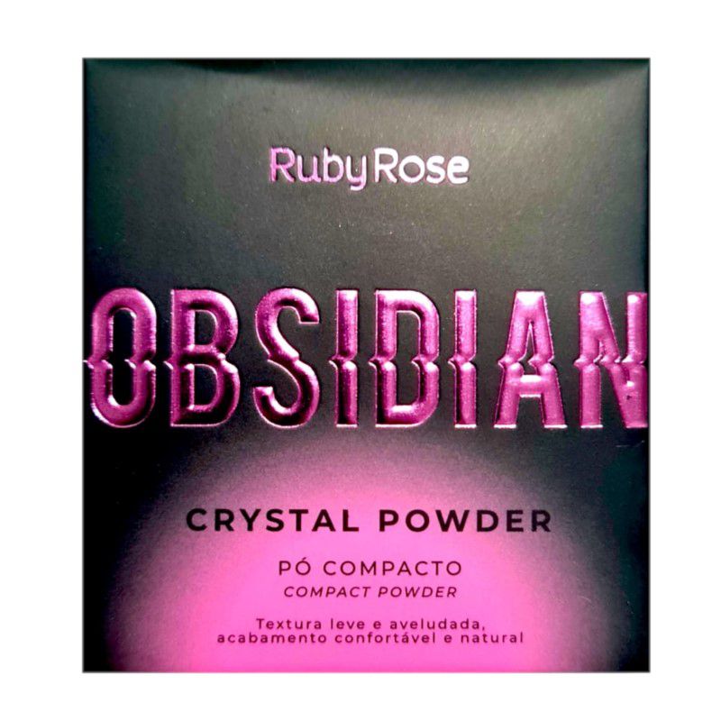 Ruby Rose - Pó Crystal Powder OBSIDIAN HB1800 G1 - 36 Unid ...