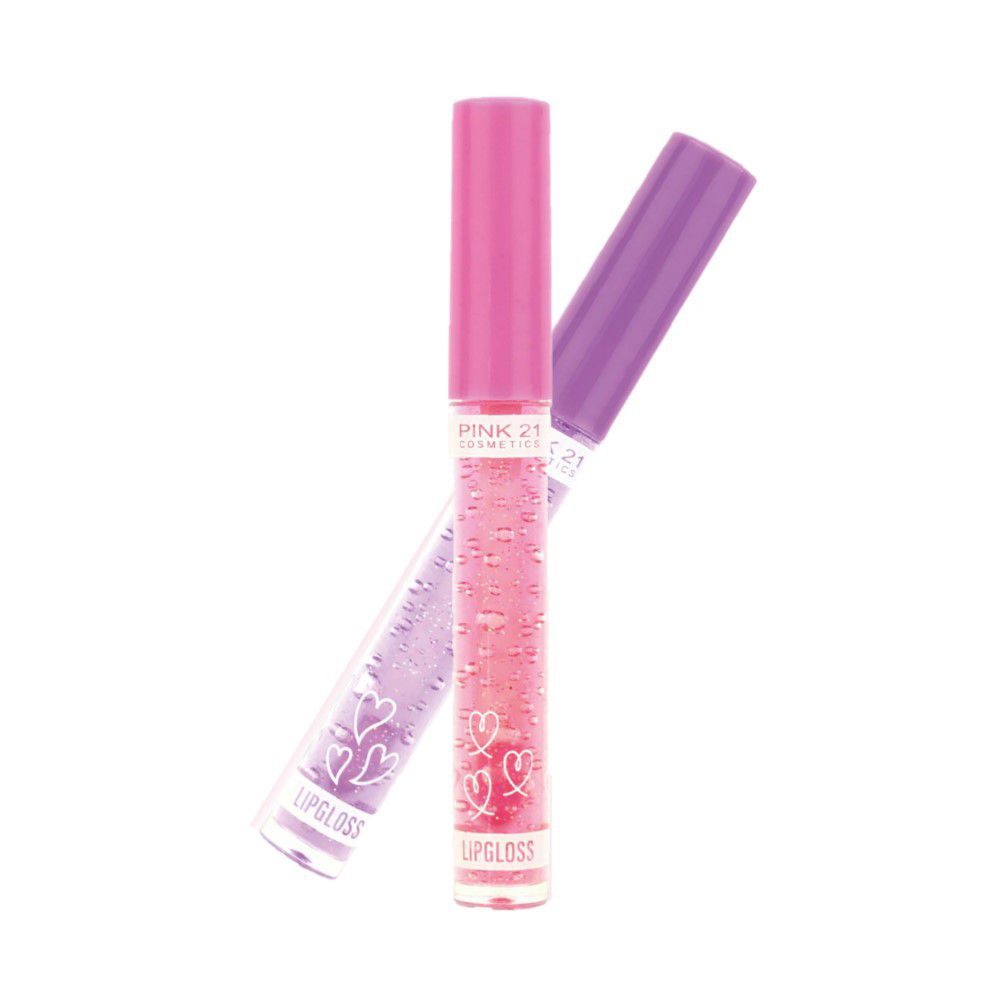 Pink 21 - Lip Gloss Hidratante com Glitter CS4384 - 36 Unid ...