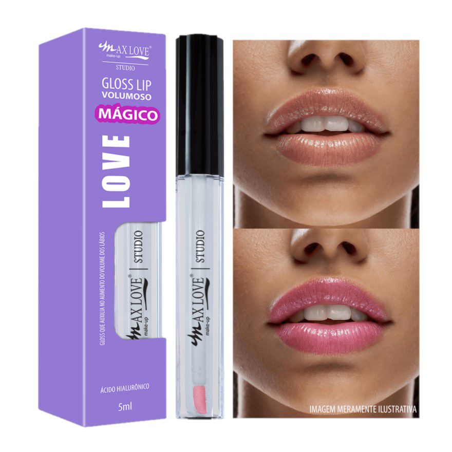 Max Love - Lip Gloss Volumoso Magico - UNIT - Distribuidora JCF: Maquiagem e Cosméticos no Atacado