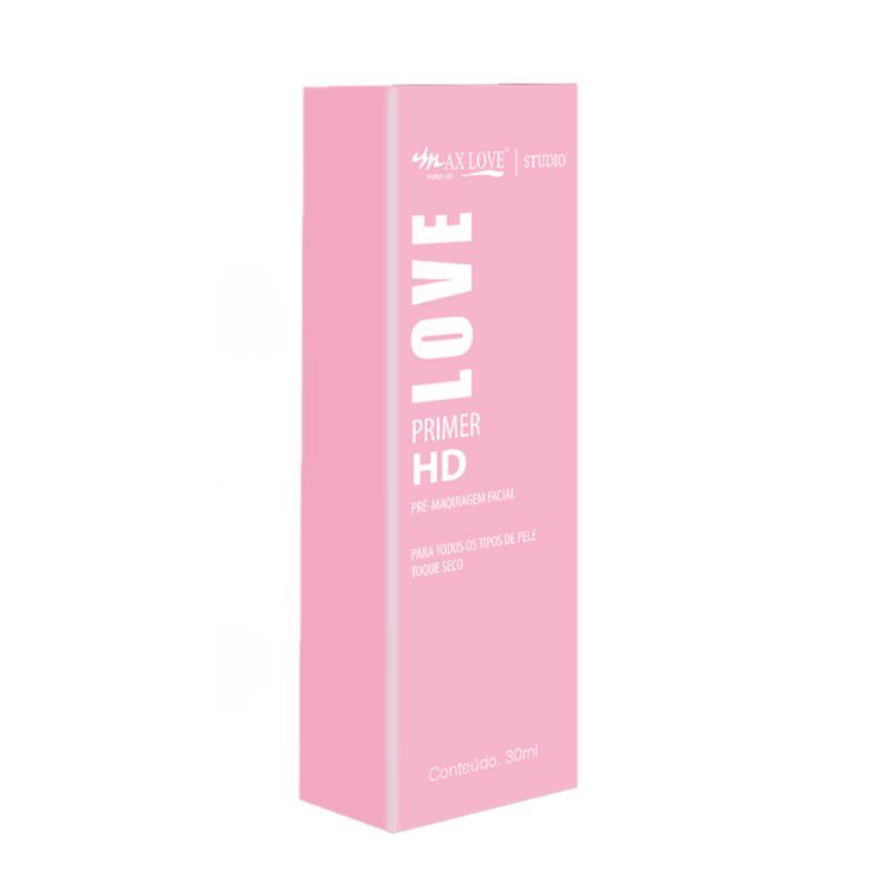 Max Love - Primer Facial HD Love Toque Seco - Distribuidora JCF: Maquiagem e Cosméticos no Atacado