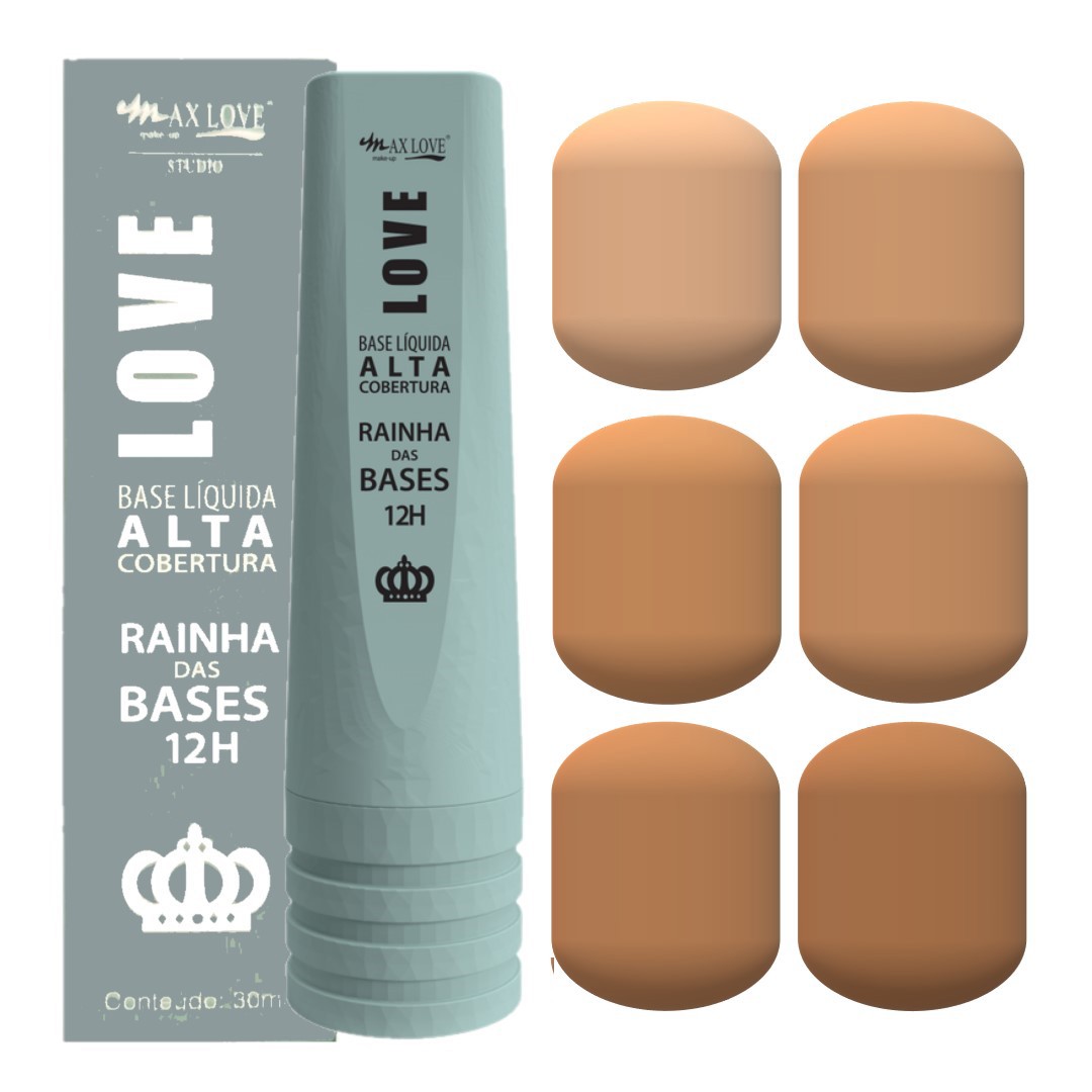 Base Facial Max Love em Atacado para Revenda Tons Médios - 42 + Prov ...
