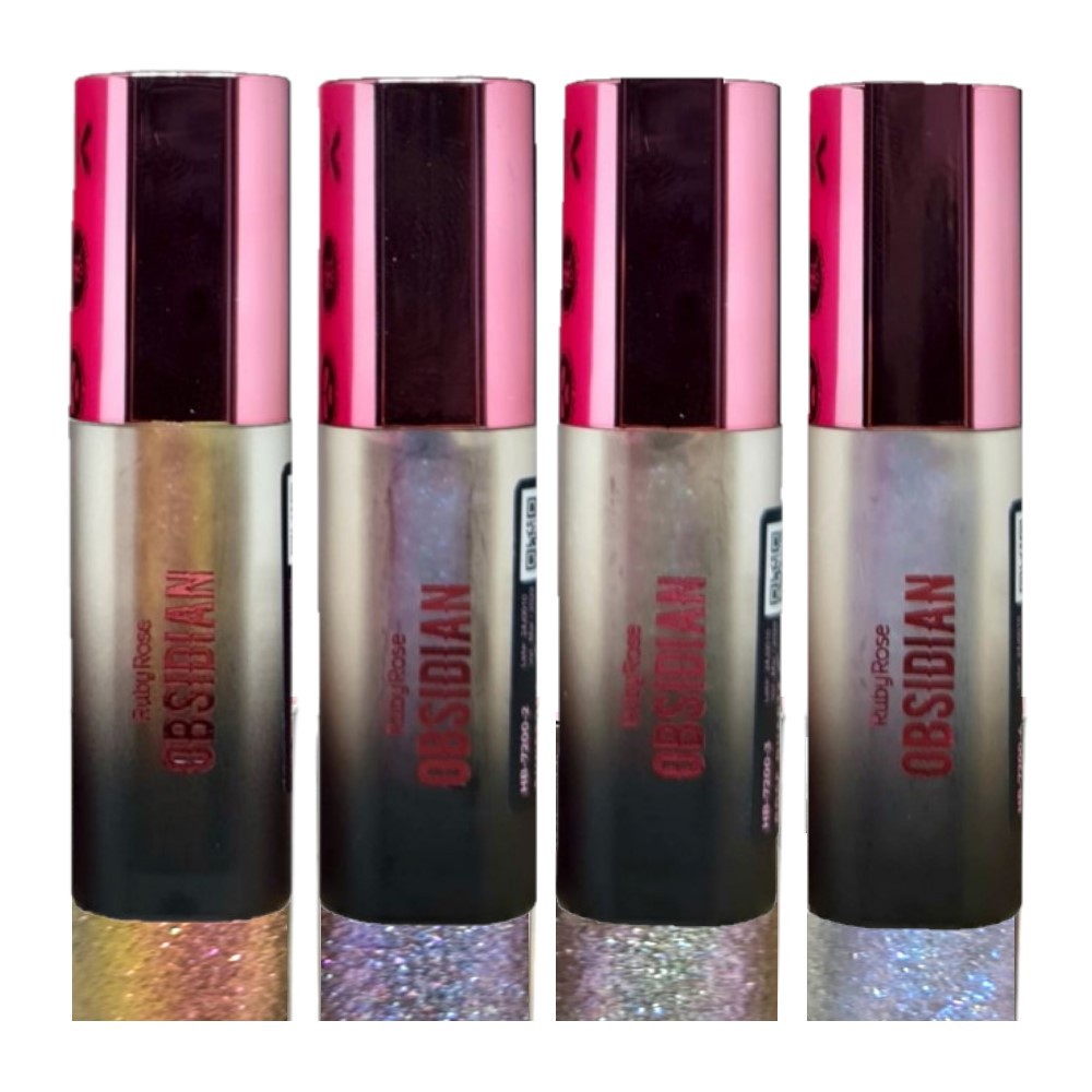 Ruby Rose - Gloss Glossy Lips Obsidian HB7200 - 36 Und - Distribuidora ...