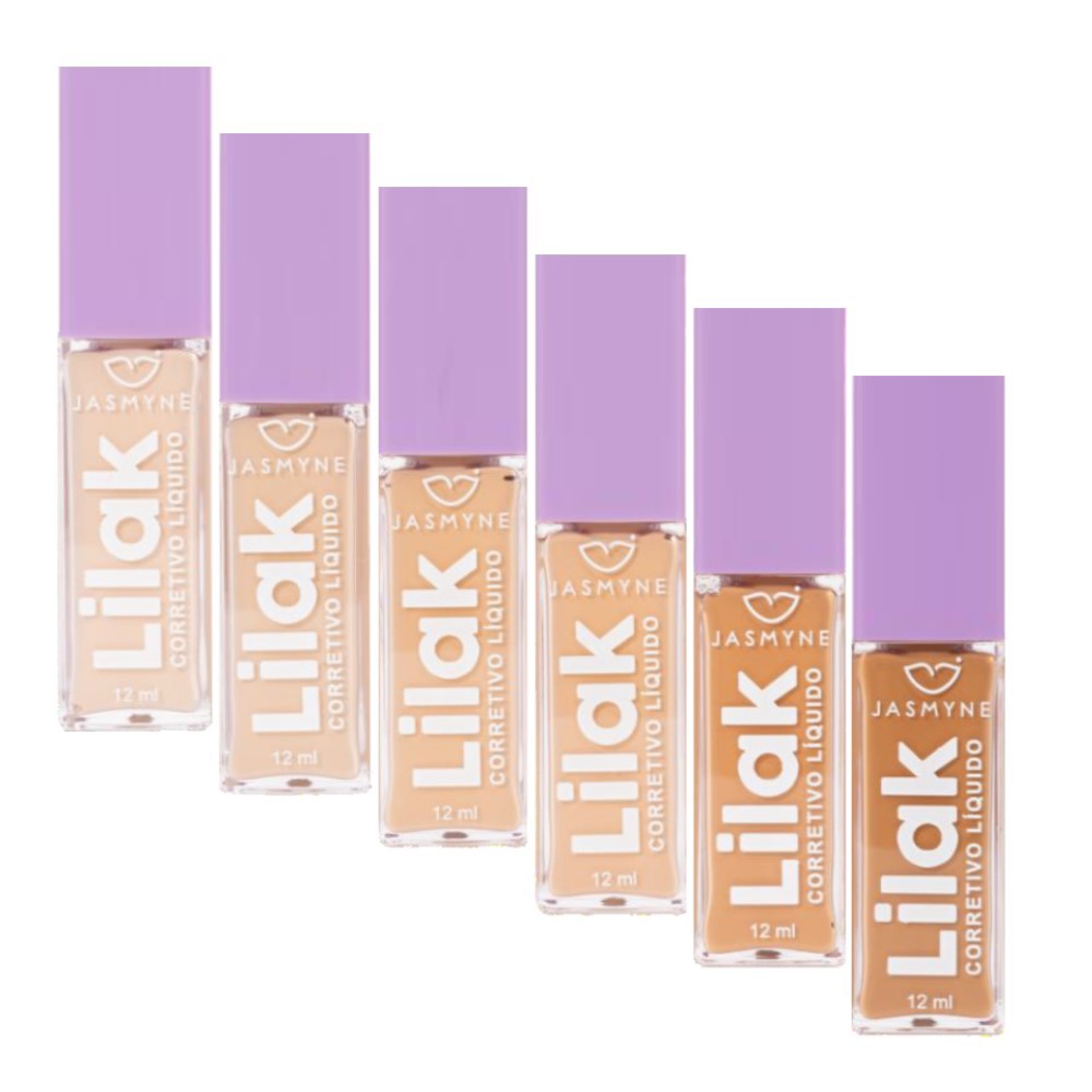 Jasmyne - Corretivo Liquido Lilak Tons Claros JS02039 - 6 Un ...