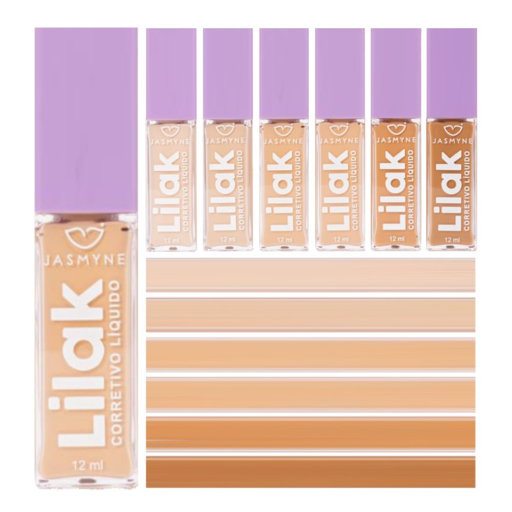 Jasmyne - Corretivo Liquido Lilak Tons Claros JS02039 - 6 Un ...