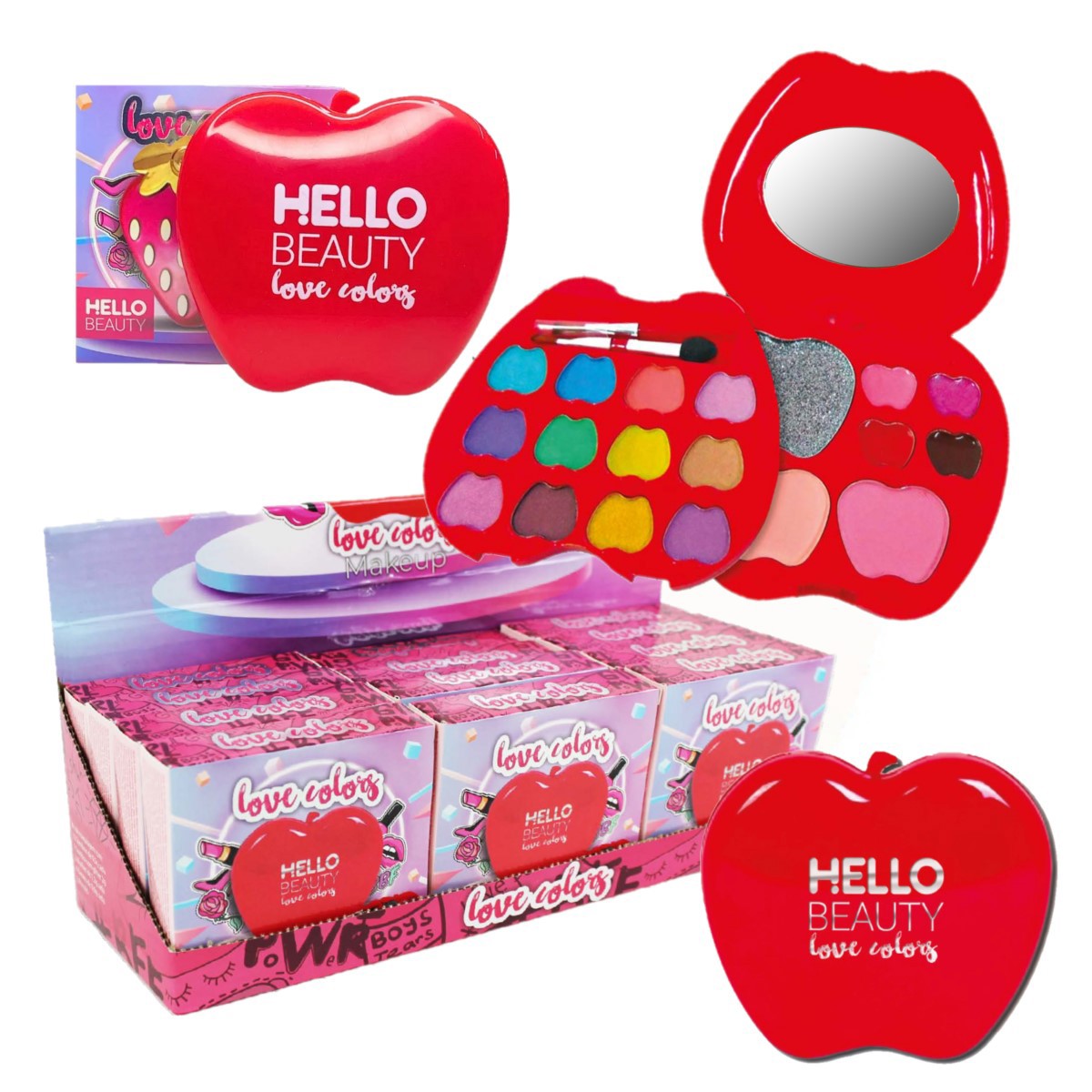 Hello Beauty - Kit de Maquiagem Teen Maça HB645 - Distribuidora JCF ...