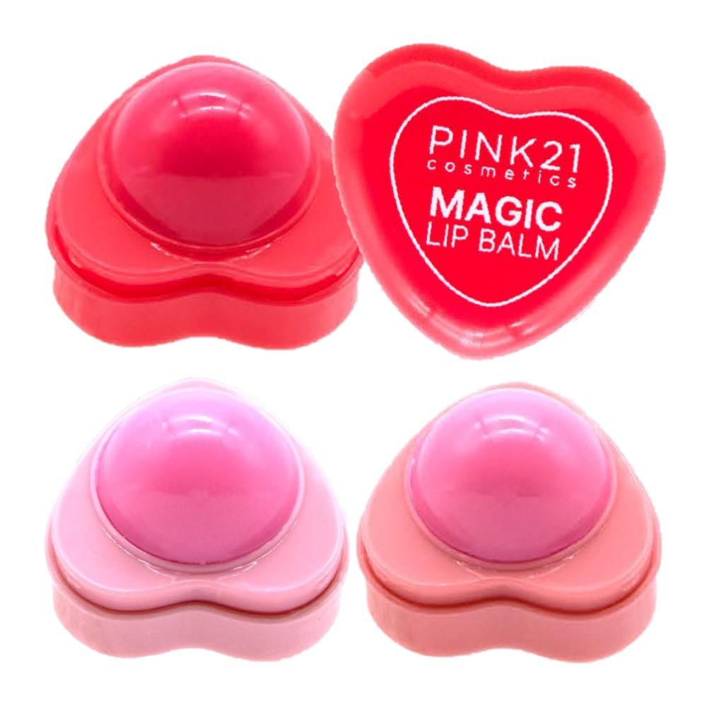 Pink 21 - Lip Balm Coração Hearts Magic CS4611 - 6 Und - Distribuidora ...