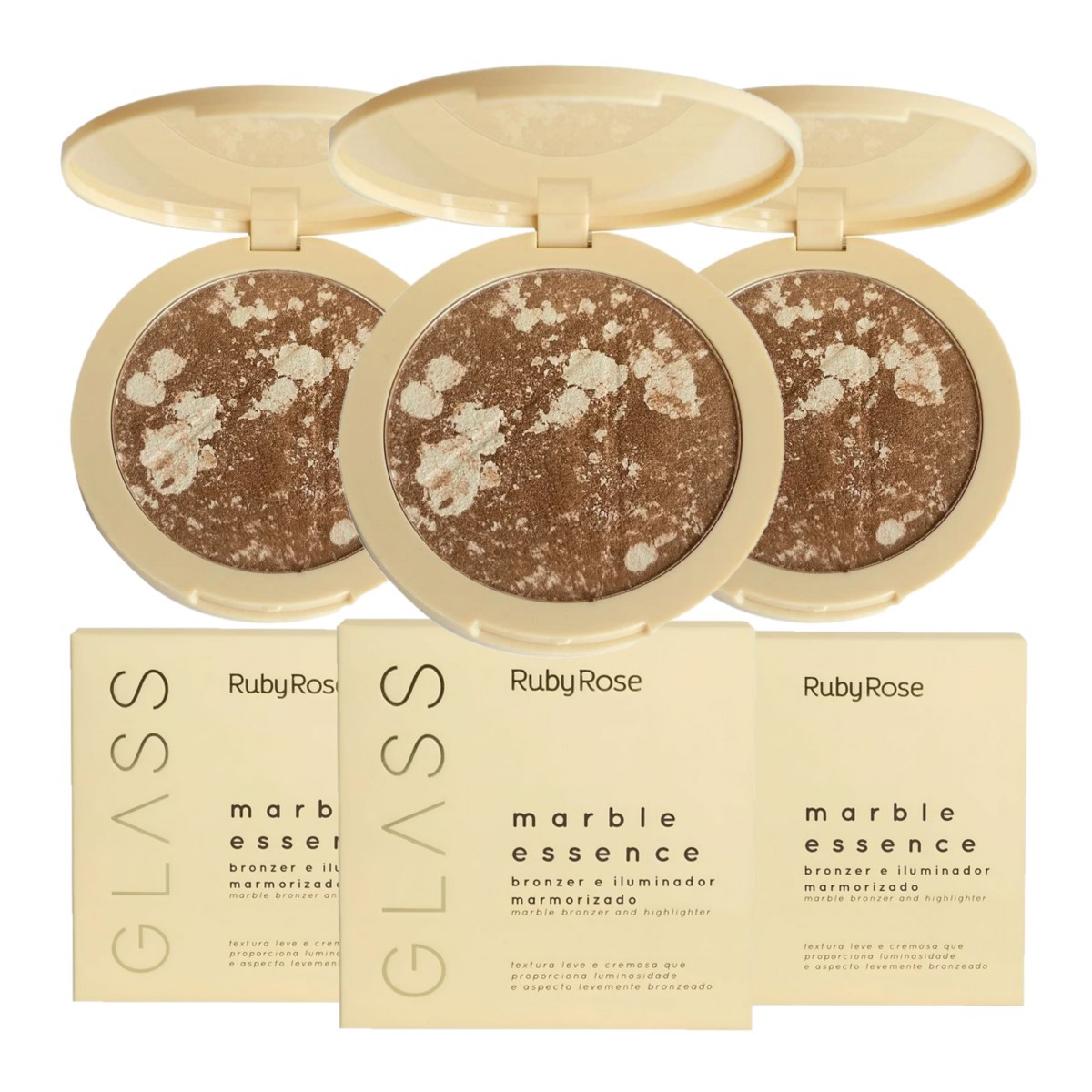 Ruby Rose - Bronzer Iluminador Glass Imperial HBF1605 G1 - UNIT ...