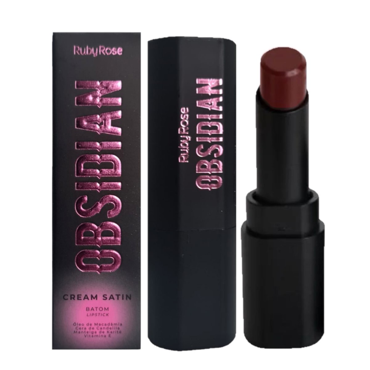 Ruby Rose - Batom Obsidian Cream Satin HB7000 - 6 Und - Distribuidora ...