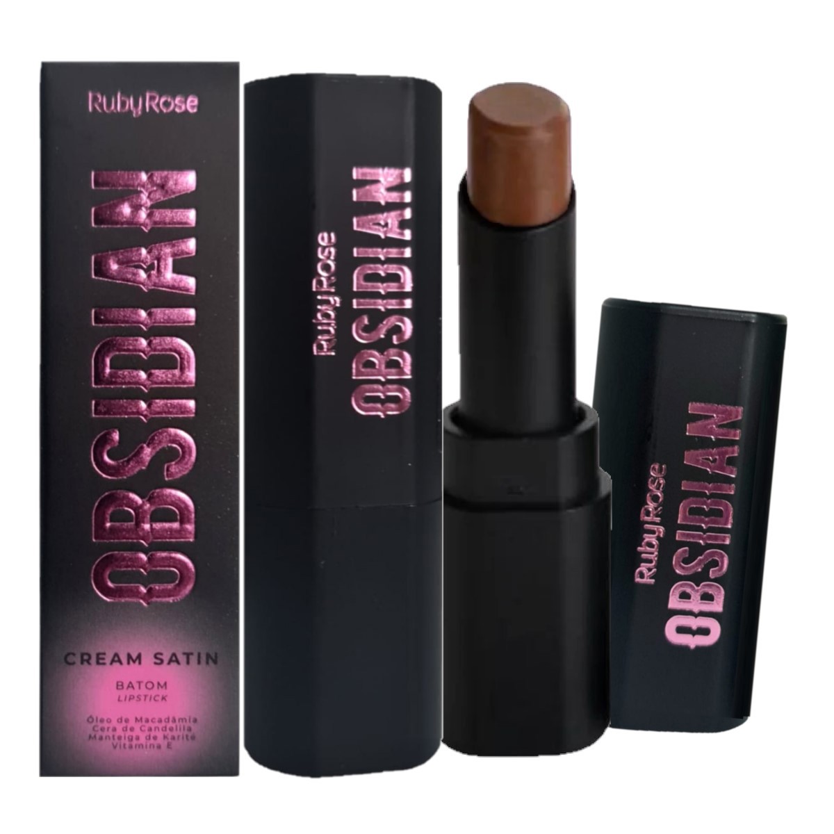 Ruby Rose - Batom Obsidian Cream Satin HB7000 - 6 Und - Distribuidora ...