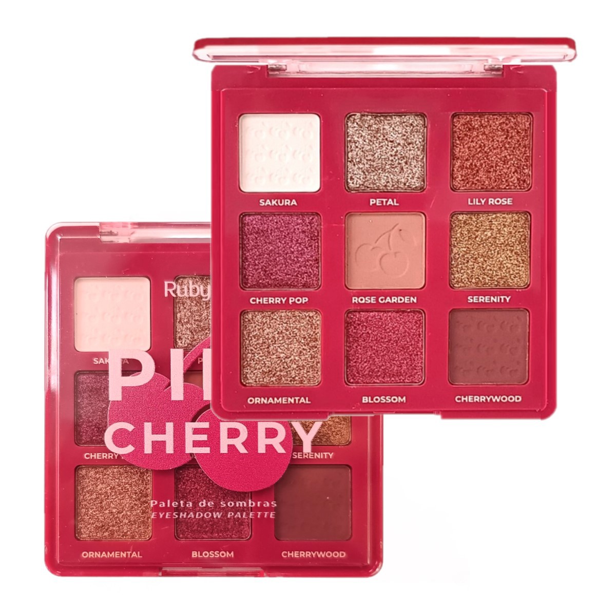 Ruby Rose - Paleta de Sombra Pink Cherry Cereja HBE2202 - Distribuidora ...