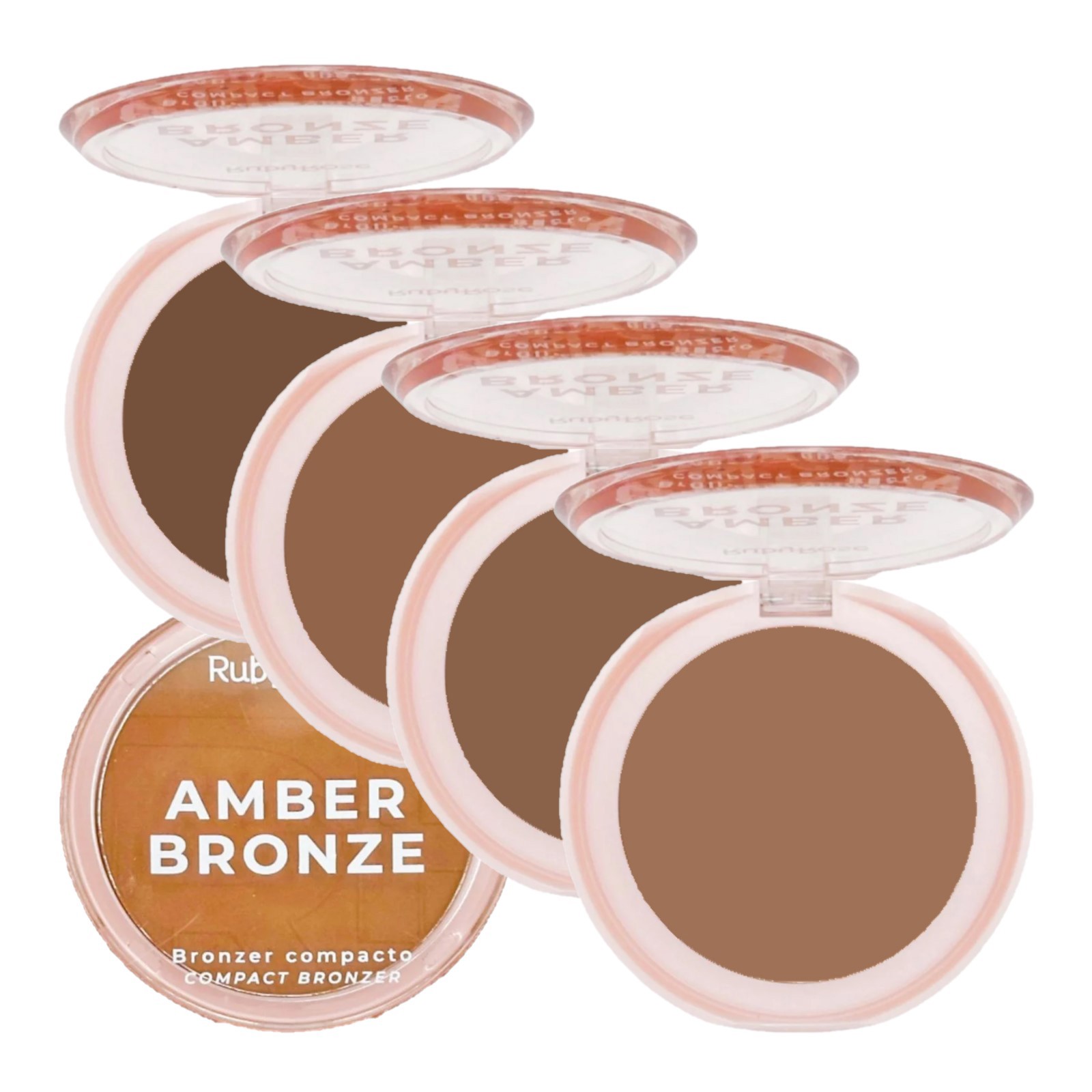 Ruby Rose - Bronzer Compacto Amber Bronze HBM202 - 24 Und ...