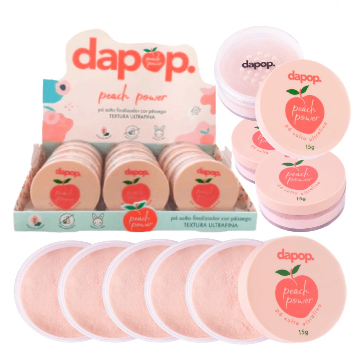 Dapop - Po Solto Pêssego DP2291 - Distribuidora JCF: Maquiagem e ...