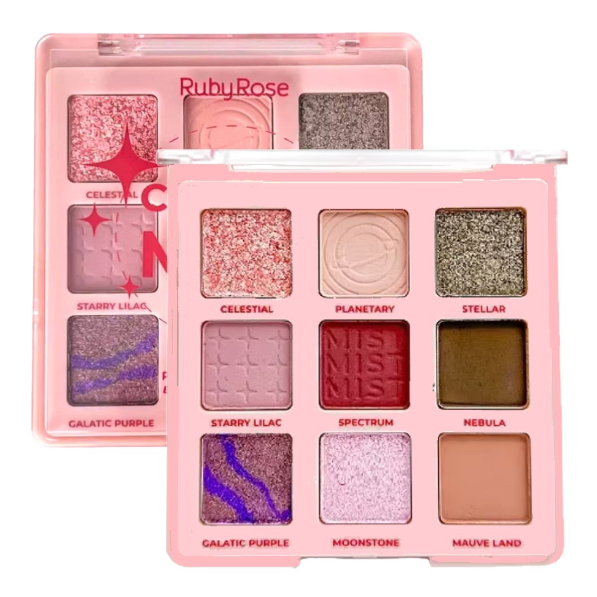 Ruby Rose - Paleta de Sombras Cosmic Mist HBE2204 - 12 Und ...