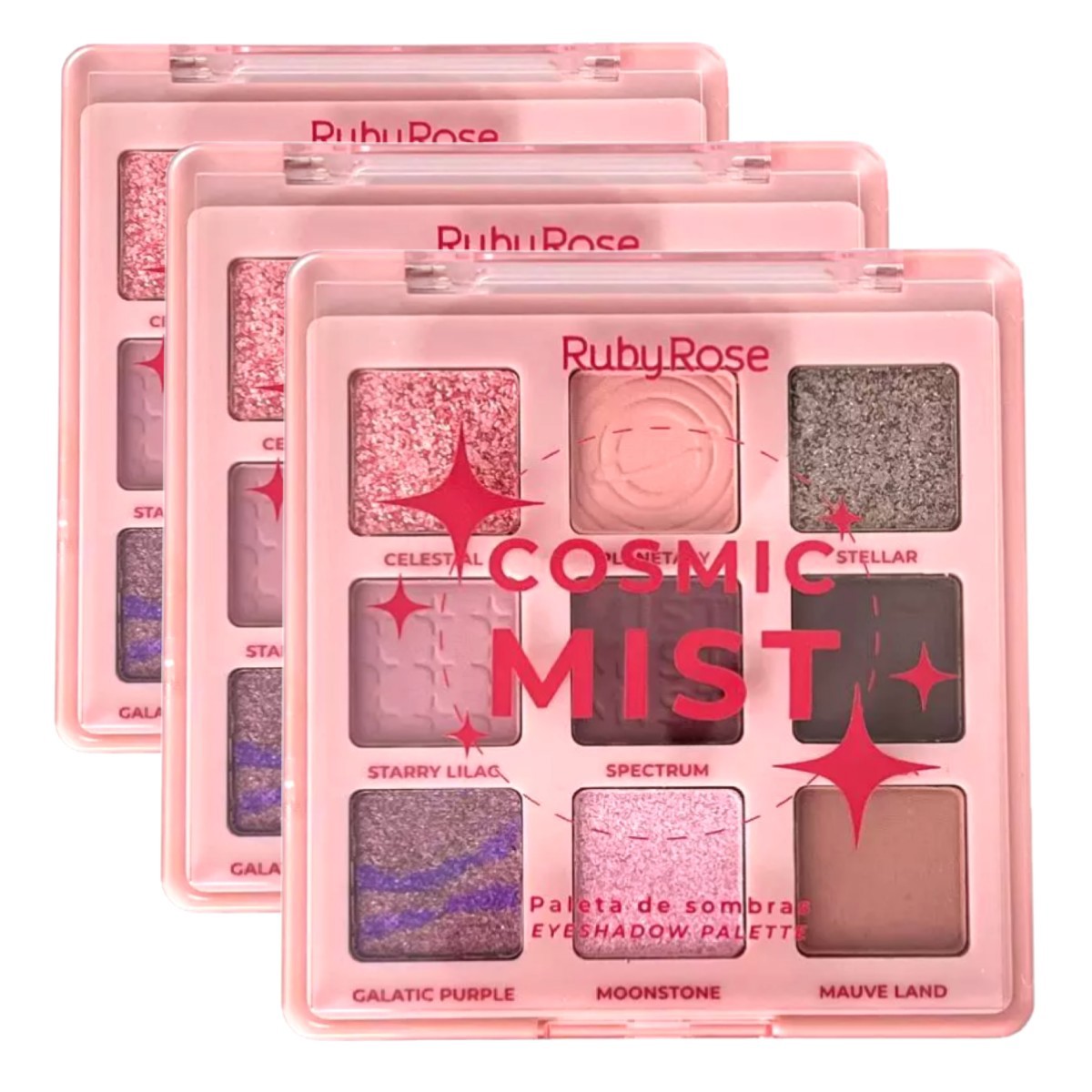 Ruby Rose - Paleta de Sombras Cosmic Mist HBE2204 - 12 Und ...
