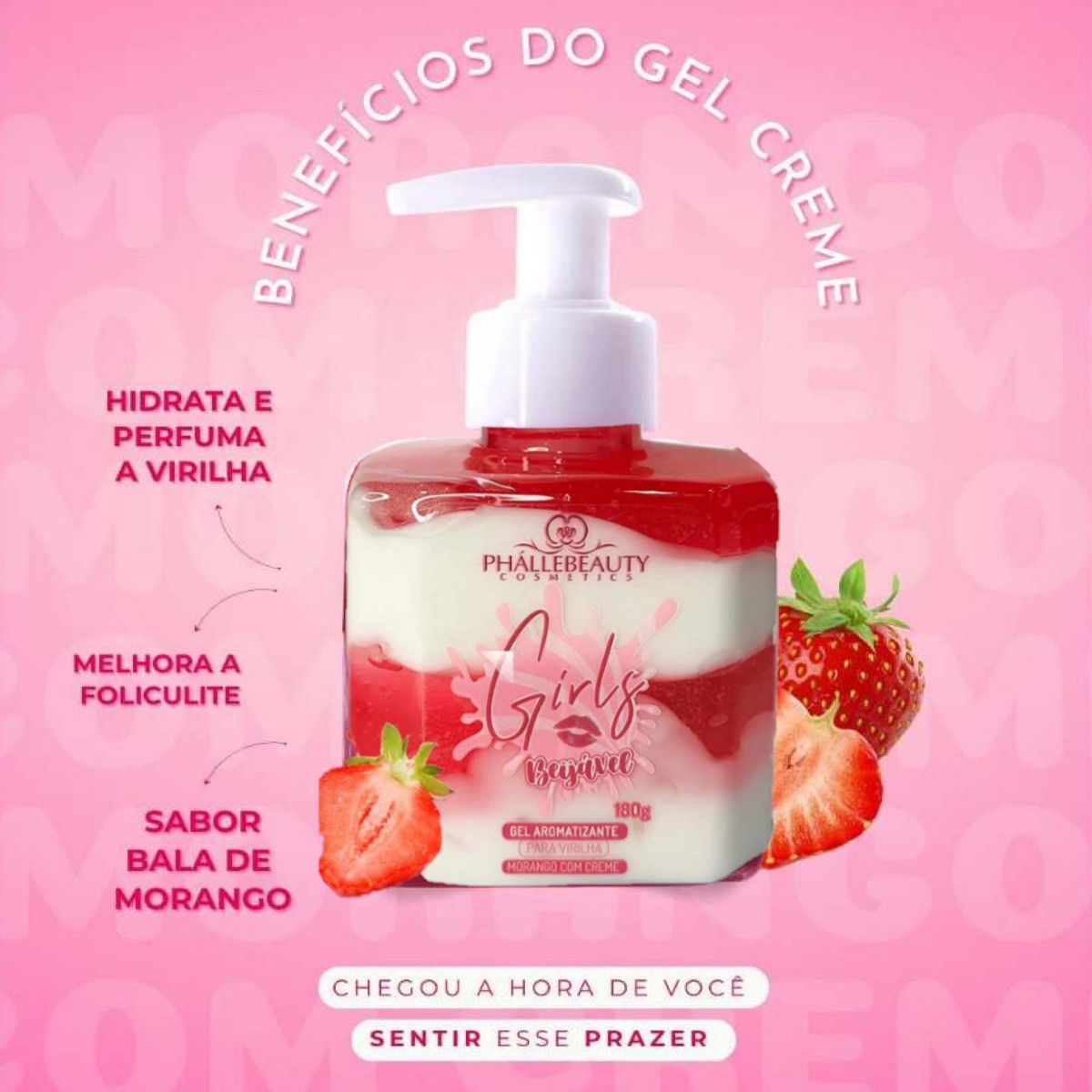 Phallebeauty - Gel Aromatizante p/ Virilha Morango com Creme ...