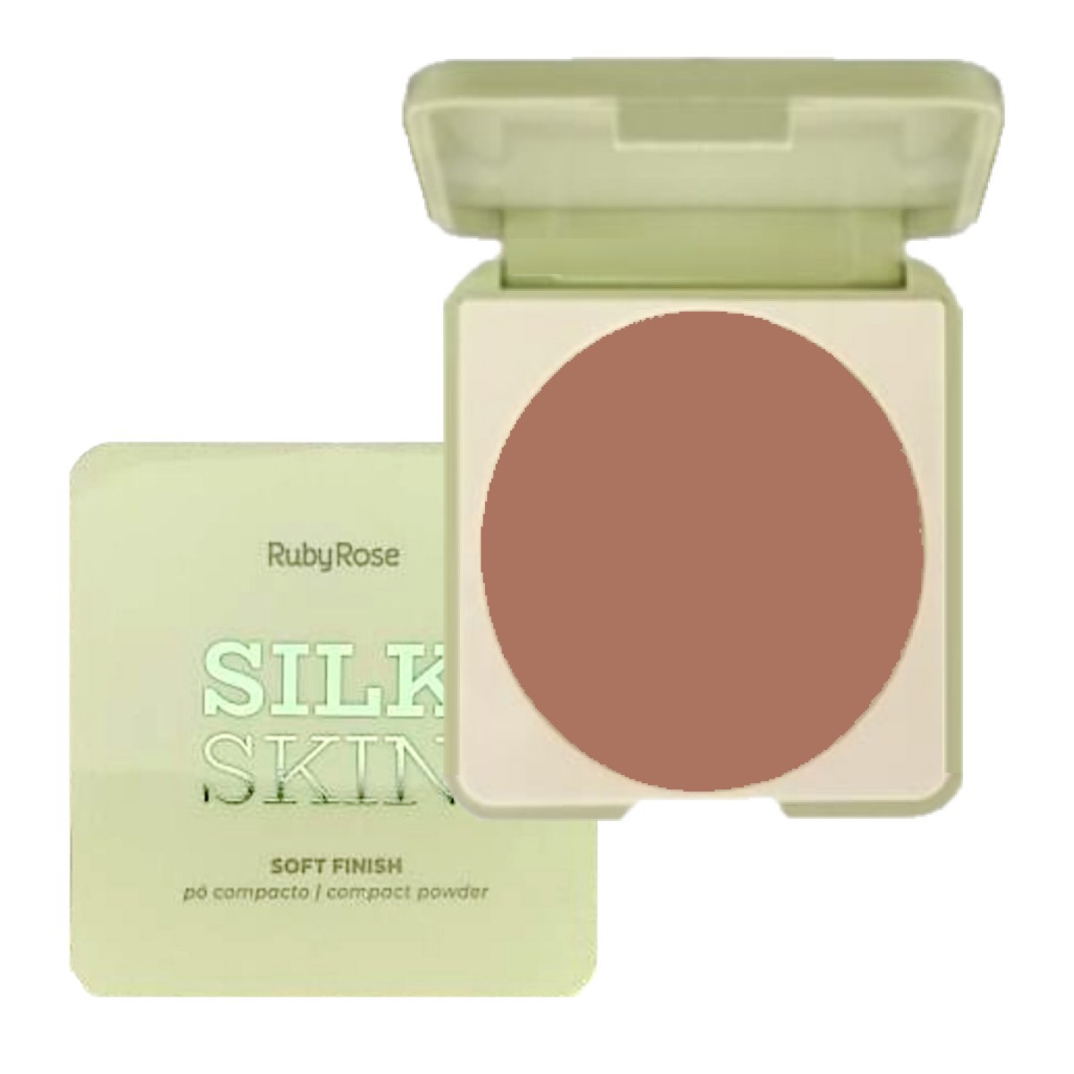 Ruby Rose - Pó Compacto Silk Skin Medios Escuros - 04 Unid - Distribuidora JCF: Maquiagem e ...