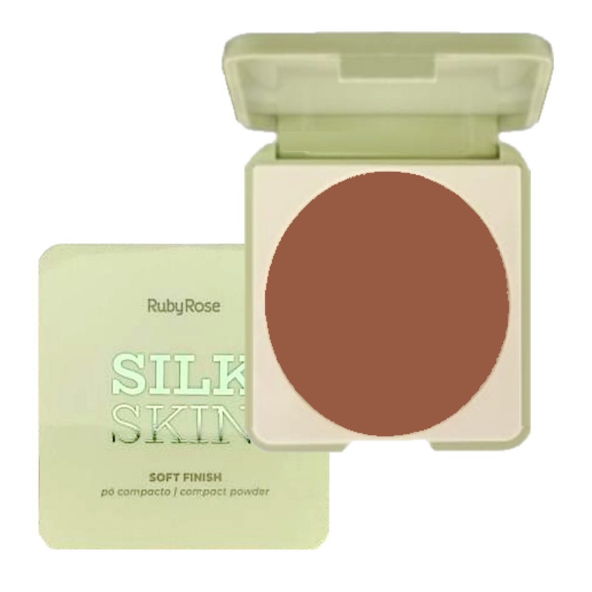 Ruby Rose - Pó Compacto Silk Skin Medios Escuros - 04 Unid - Distribuidora JCF: Maquiagem e ...